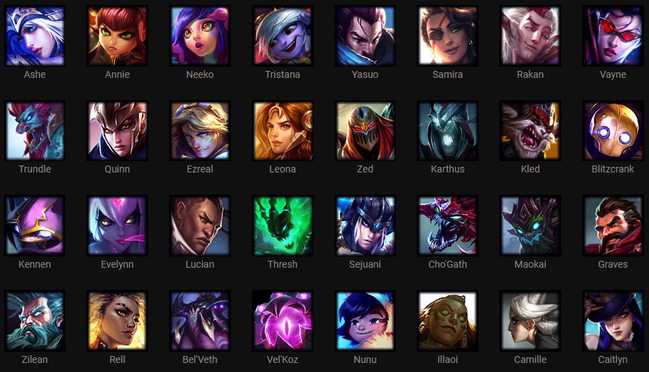 Tướng khắc chế nhau trong Liên Minh Huyền Thoại